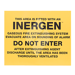 Inergen Do Not Enter Label New and Replacement IG-541 Signs & Warnings ...