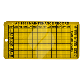 Maintenance Service Tags - 10 Pack - Fire Systems Products wholesale