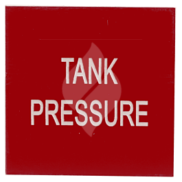 Label "Tank Pressure" 50 x 50mm - Fire Systems Products wholesale