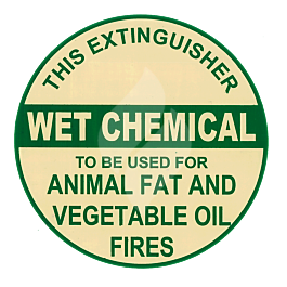 Fire Extinguisher Wet Chemical Sign - Fire Systems Products wholesale