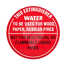Fire Extinguisher Water Sign - Fire Systems Products wholesale