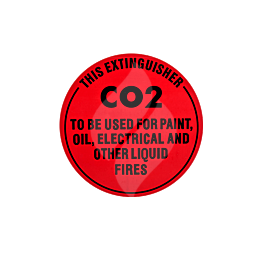 CO2 ID Sign - Self Adhesive - Fire Systems Products wholesale